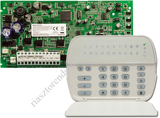 DSC PC1616 panel + PK5516 doboz nélkül - DSC központ csomagok és ...